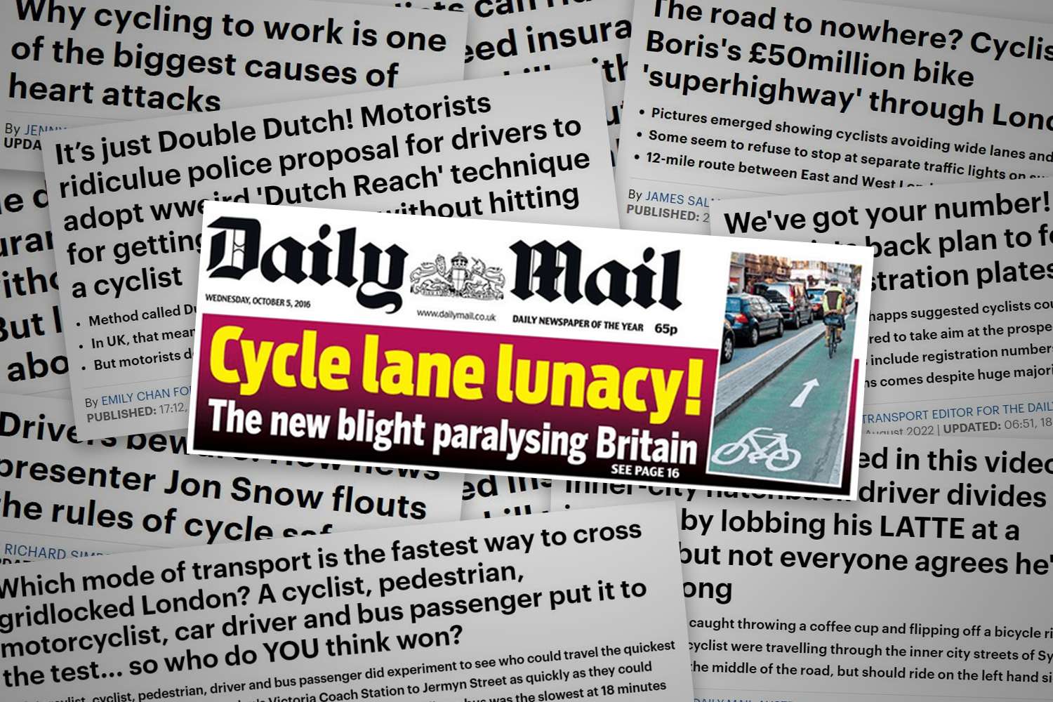 20 of the most hysterical Daily Mail anti-cycling headlines - Cycling ...